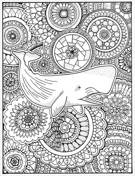 Mandala Whale Coloring Page For Adult Coloringbay