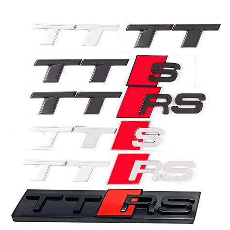 Logo Badge Audi Tt Tts Ttrs Noir Rs Shop