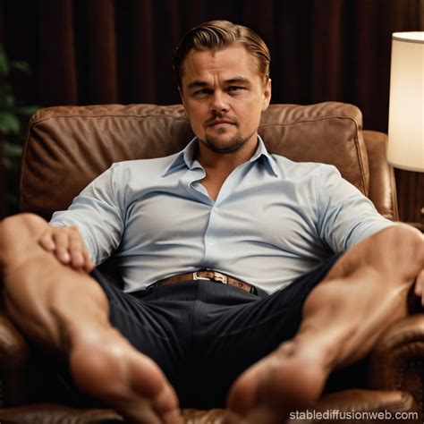Leonardo Dicaprio Relaxing His Feet Stable Diffusion Online
