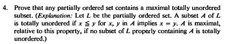 Solved Prove That Any Partially Ordered Set Contains A