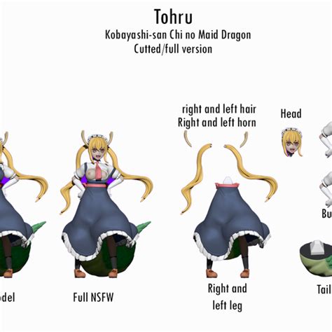 Archivo 3d Tohru Nsfw Kobayashi San Chi No Maid Dragon・objeto Para