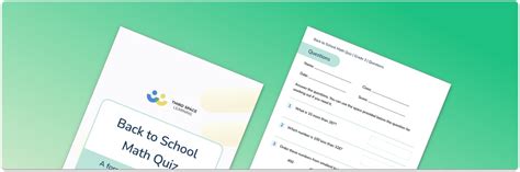 [free] Back To School Math Quiz Grade 3 Third Space Learning