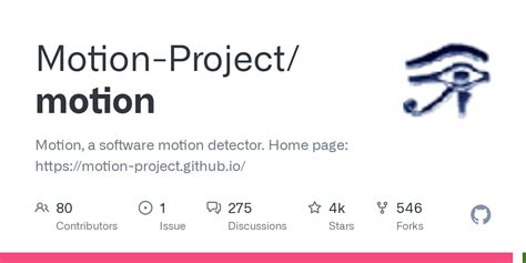 Github Motion Projectmotion Motion A Software Motion Detector