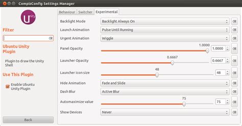 How Can I Configure Unity Ask Ubuntu
