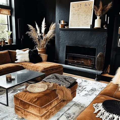 20 Black And Brown Living Room Ideas