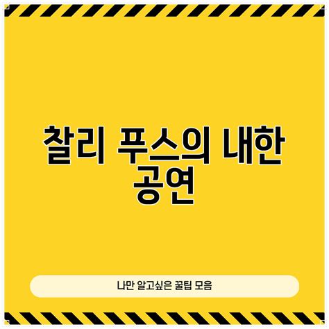 찰리 푸스의 내한 공연