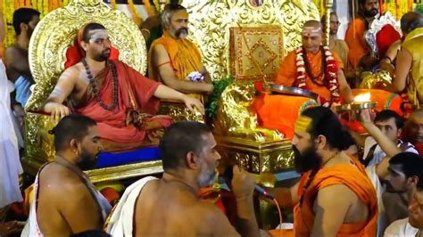 Padapuja To Sringeri Jagadguru On Behalf Of Dwaraka Matha After The Pattabhisheka Mahothsava