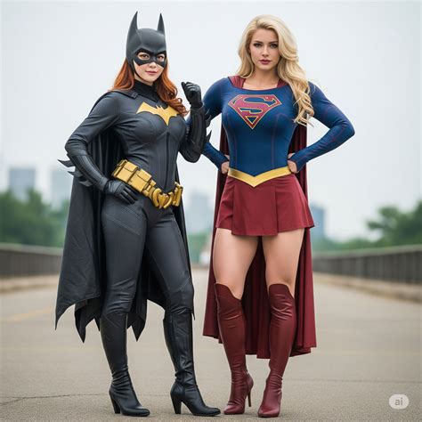 Ai Supergirl And Batgirl By Bradbarry2 On Deviantart