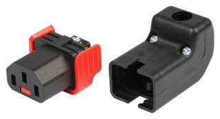 IEC Lock Locking Rewireable IEC C Connector Up Down Marten Cables