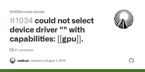 Could Not Select Device Driver With Capabilities Gpu · Issue