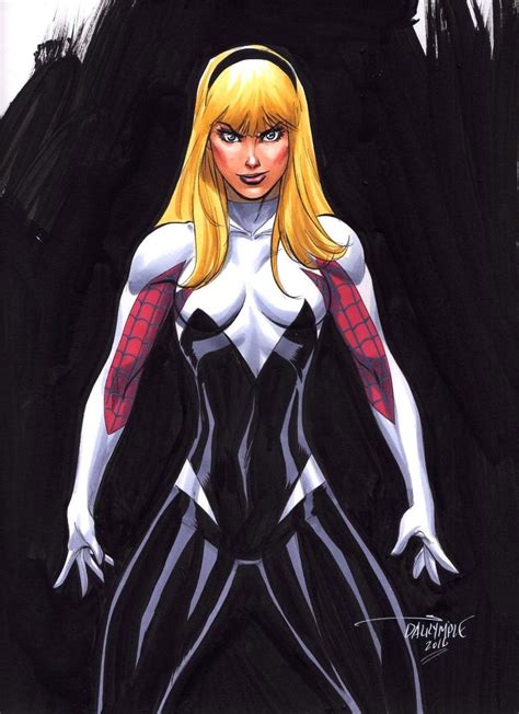 Sexy Gwen Stacy Spider Woman Spider Man Original Art By Scott Dalrymple
