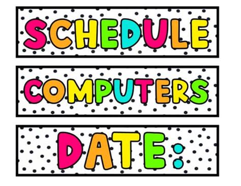 Classroom Schedule Labels Free By Adventurous Elementary Tpt