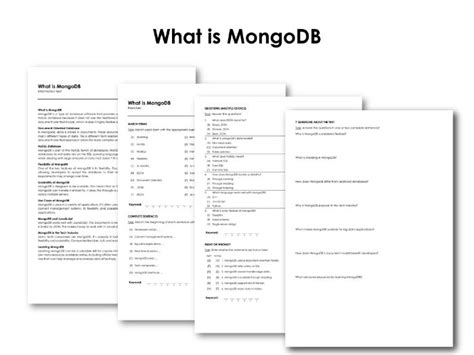 What Is Mongodb Teaching Resources