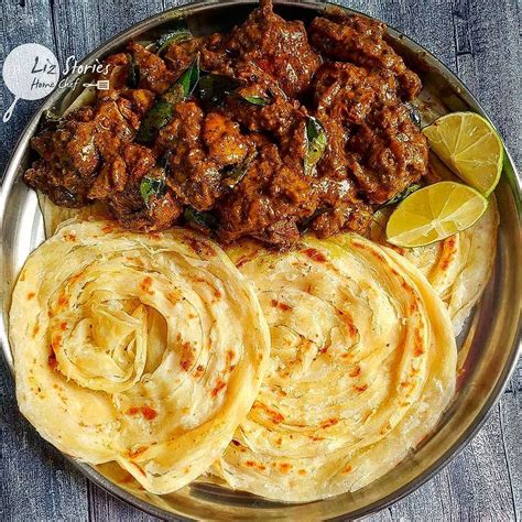 Parotta With Chicken Fry