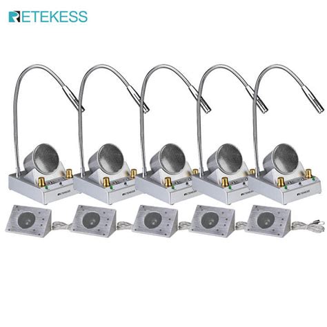 PCSRetekess TW W Dual Way Window Counter Intercom Dual Way Counter Interphone System For