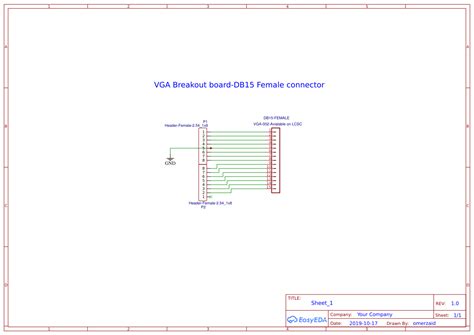 Vga Breakout Board Platform For Creating And Sharing Projects Oshwlab
