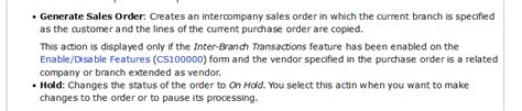 in action menu button there is no generate sales order to see that