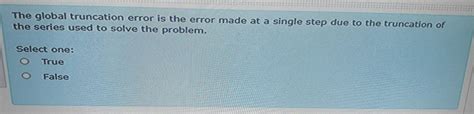 solved the global truncation error is the error made at a
