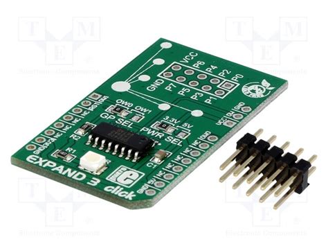 expand 3 click mikroe click board prototype board comp ds2408 port expander mikroe 1874