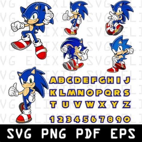 Sonic Alphabet Svg Sonic Font Svg Sonic Silhouette Sonic Etsy Vector My Xxx Hot Girl