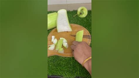 How To Cut Gourd Properly Easy Way To Cut A Gourd In Just 1 Minute