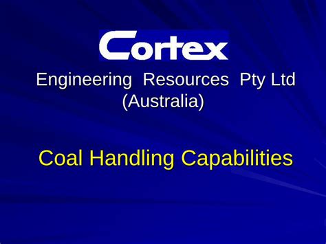 Pdf Coal Handling Cortex Engineering Resources Dokumentips