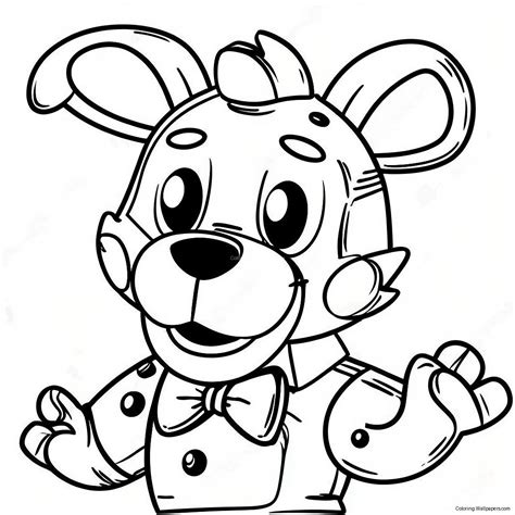 Mangle Fnaf Character In Action Coloring Page 17361 13700