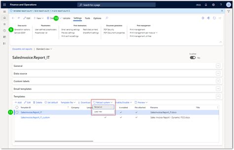 how to define a report as default docentric forum