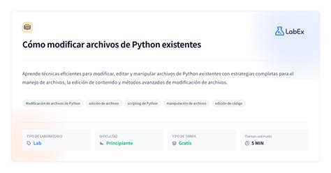 Cómo Modificar Archivos De Python Existentes Labex