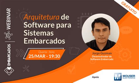 Webinar Gravado Arquitetura De Software Para Sistemas Embarcados Embarcados