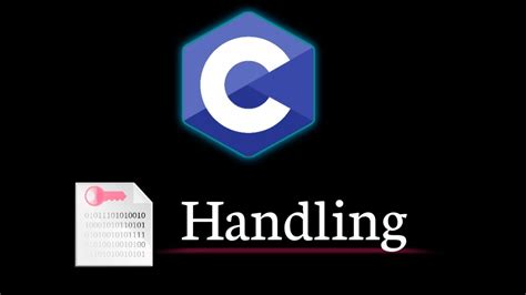 File Handling In C Language Youtube