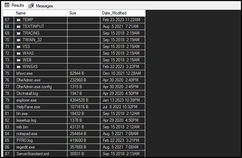Query Any Folder With Sql Mikes Data Work