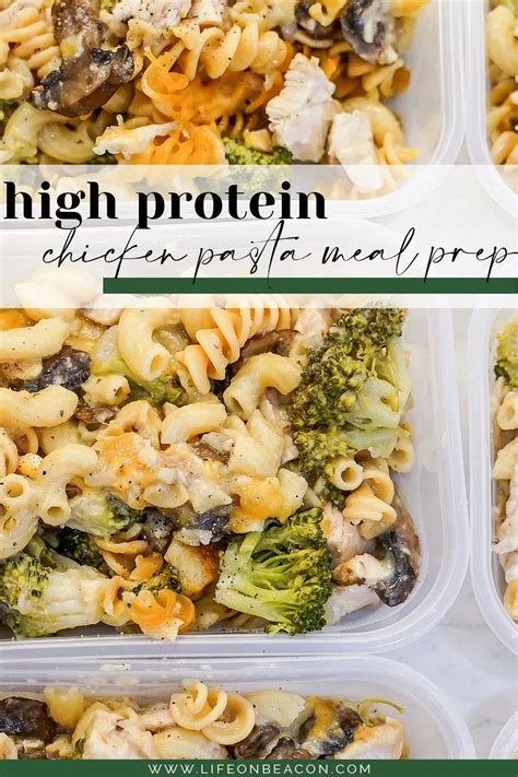 High Protein Chicken Pasta Bake Easy Macro Friendly Meal Prep Idea With Step By Step