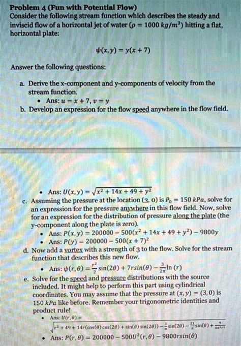 solved problem 4 fun with potential flow consider the following