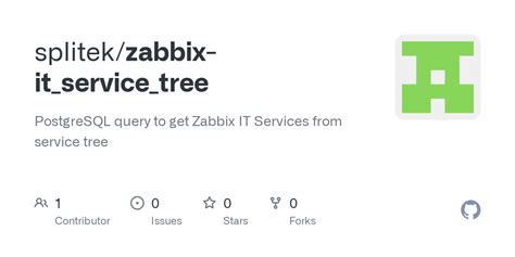 github splitek zabbix it service tree postgresql query to get zabbix