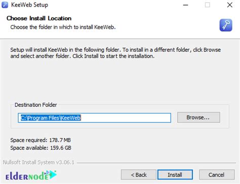 How To Install KeeWeb On Windows Eldernode Blog