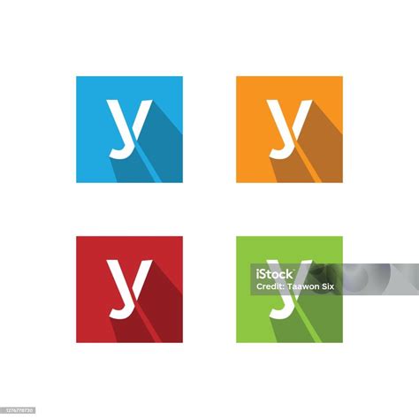 긴 그림자 스타일 디자인이 있는 초기 문자 Y 로고 0명에 대한 스톡 벡터 아트 및 기타 이미지 0명 개념 광고 Istock