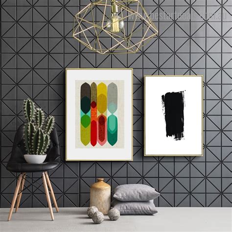 Buy Chromatic Shapes Canvas Print Wall Art Decor