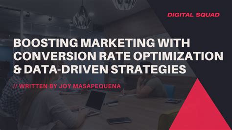 Conversion Rate Optimisation And Data Driven Strategy