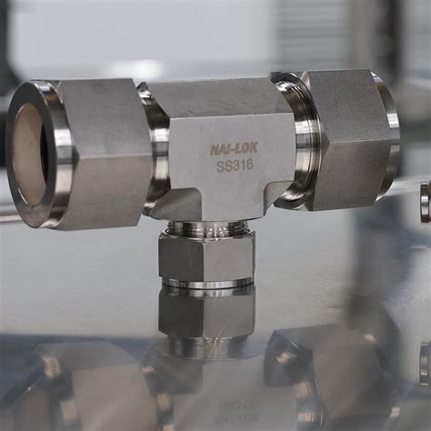 Nai Lok 1 Od Ss316 Compression Tube Fitting 3 Way Equal Tee For Instrumentation Connection