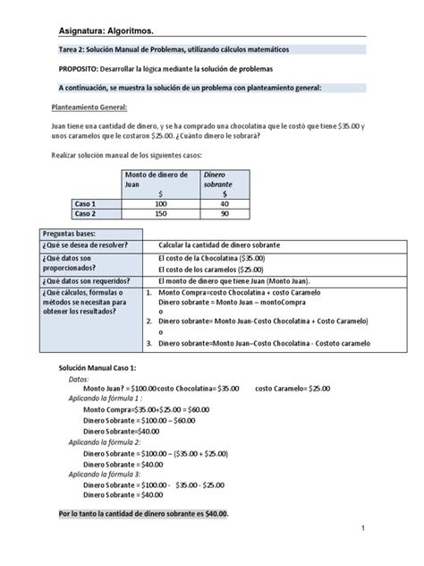 Tarea2 Algoritmos Ejerciciosdesoluciondeproblemas 5sept2022 Pdf