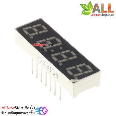 7 Segment 028 นิ้ว Common Anode 4 Digit Clock Red ไฟ 7 Segment 028 4