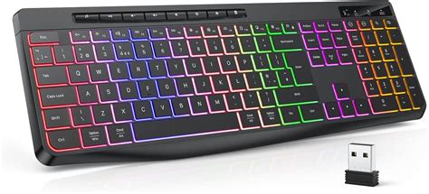 Tecurs Wireless Keyboard Qwerty Uk Layout 2 4g Wireless Gaming