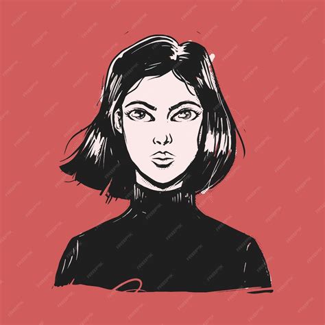 소녀 일러스트 프리미엄 벡터