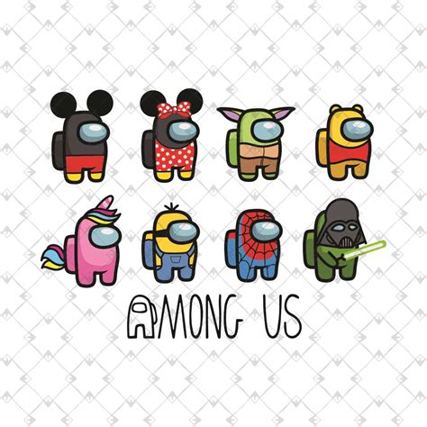 Among Us Custom Svg Trending Svg Among Us Disney Svg Amon Inspire