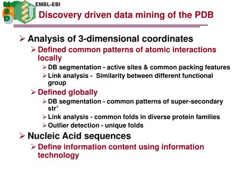 Ppt Macromolecular Structure Database Structural Database