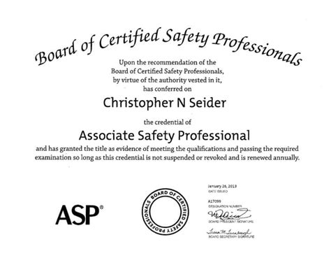 Bcsp Chst 3233 Construciton Health And Safety Technician Certific…