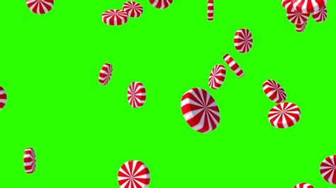 Green Screen Candy Falling Effect Template