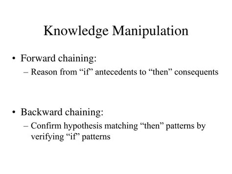 Ppt Rules Knowledge Representation And Manipulation Powerpoint