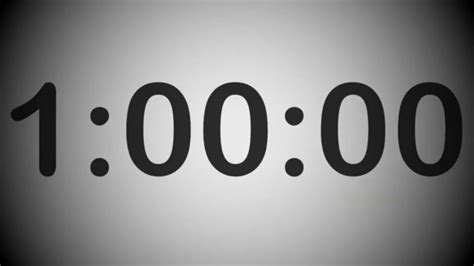 1 Hour Countdown Timer With Alarm Clock Timer 60 Minutes YouTube